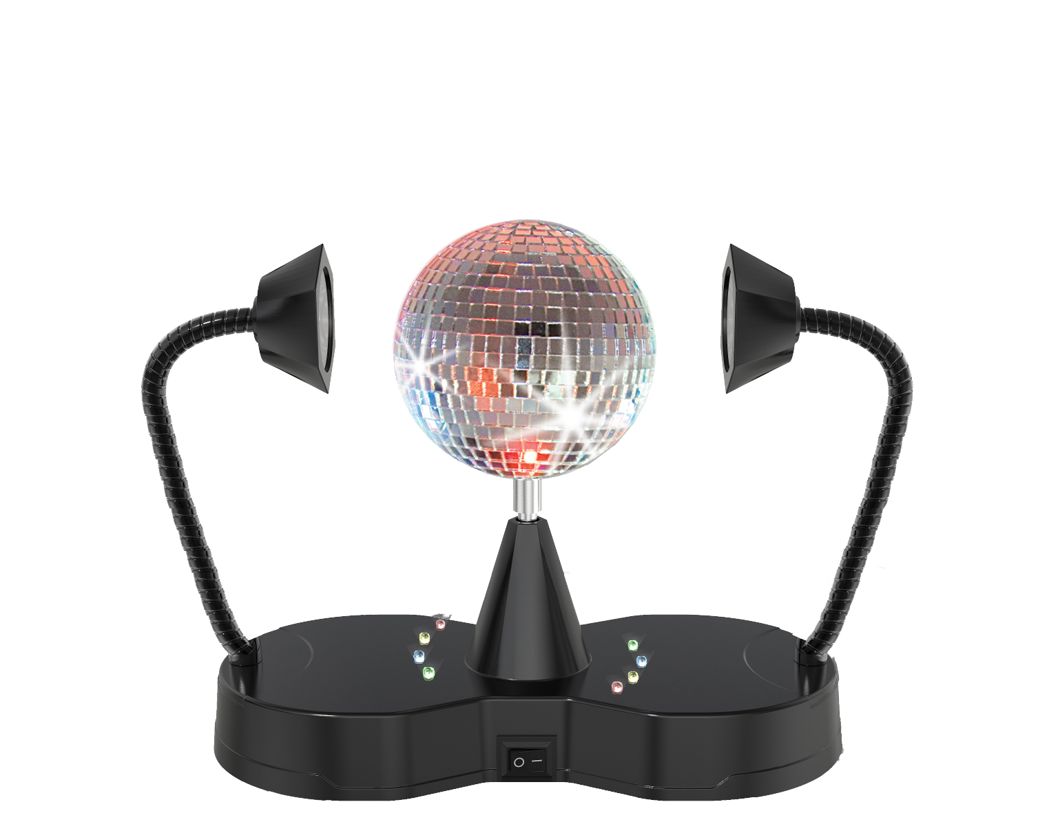 Stand mirror ball set incl. spots and motor | Mirrorball Sets ...